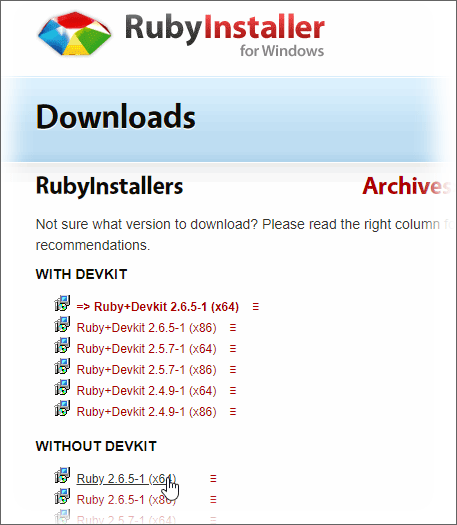 Asciidoctor auf Windows einrichten